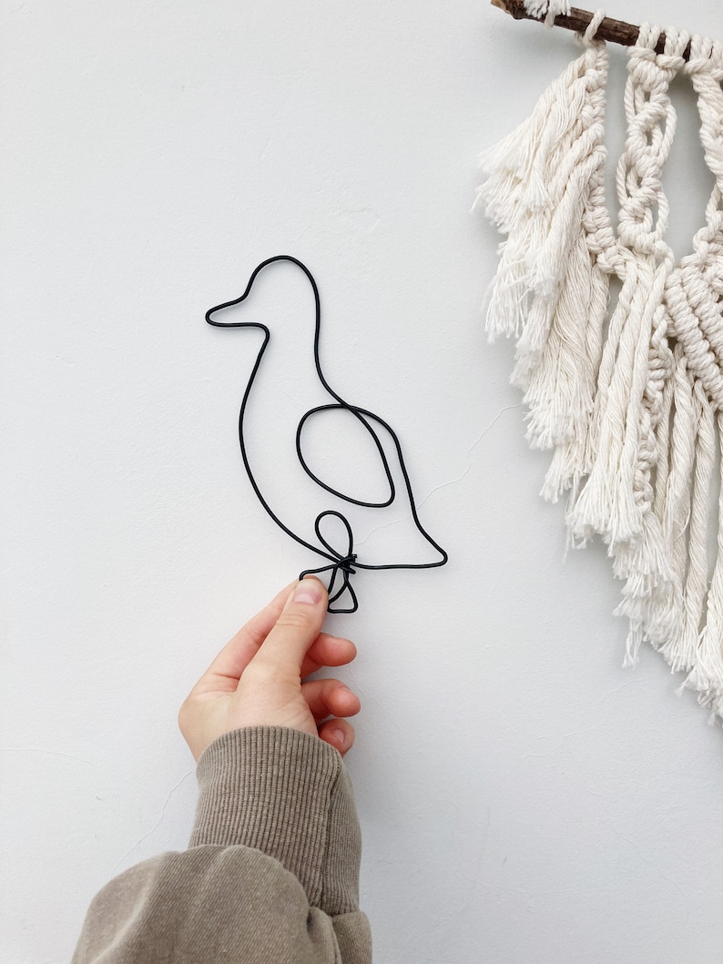 Duck / Wire Duck / Wire Art / Wire Birds - Etsy UK