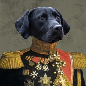 Custom Dog Art, Renaissance Animal Portrait From Photo, Personalised ...
