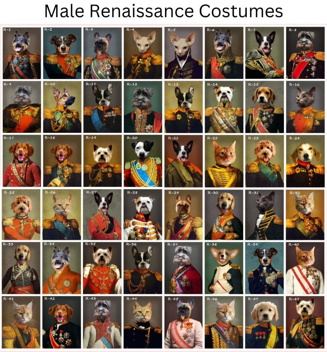 Renaissance Dog Portrait From Photo, Custom Regal Portraits ...