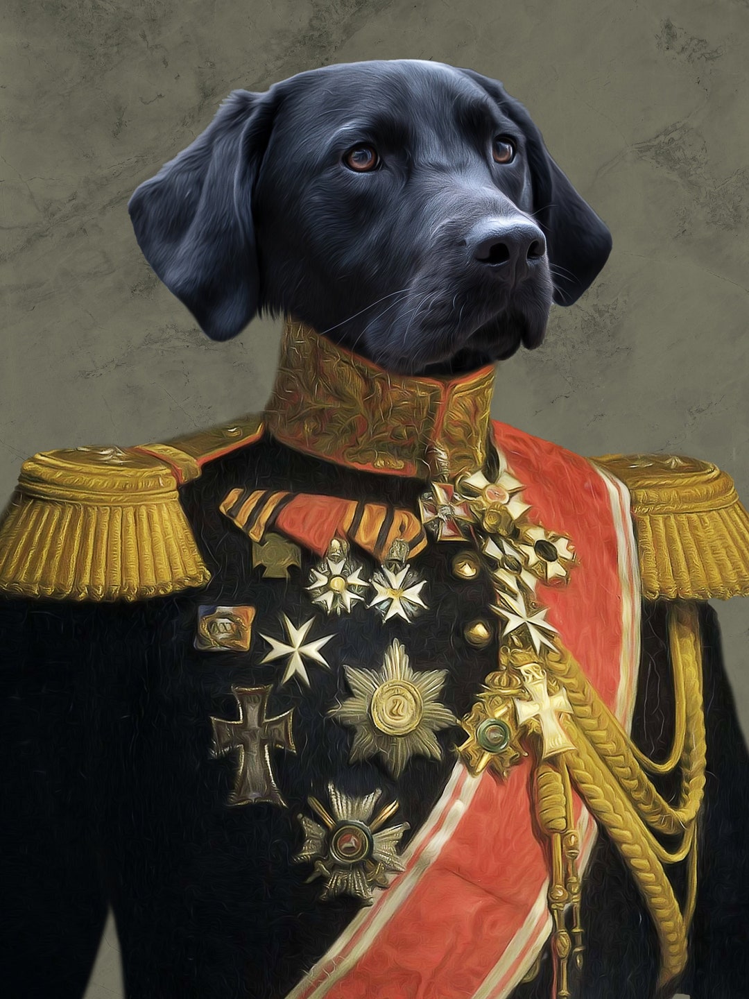 Custom Dog Art, Renaissance Animal Portrait From Photo, Personalised ...