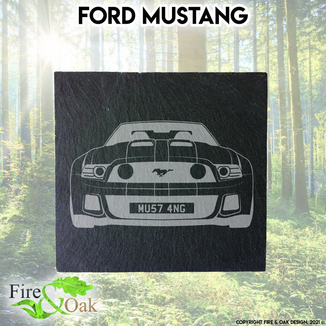 Personalised Ford Mustang Slate Coaster - Etsy