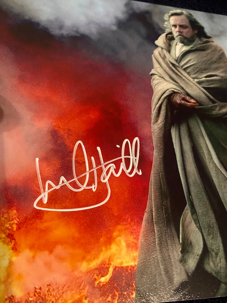 Star Wars Mark Hamill Autographed Luke Skywalker 8x10 Photo With ...