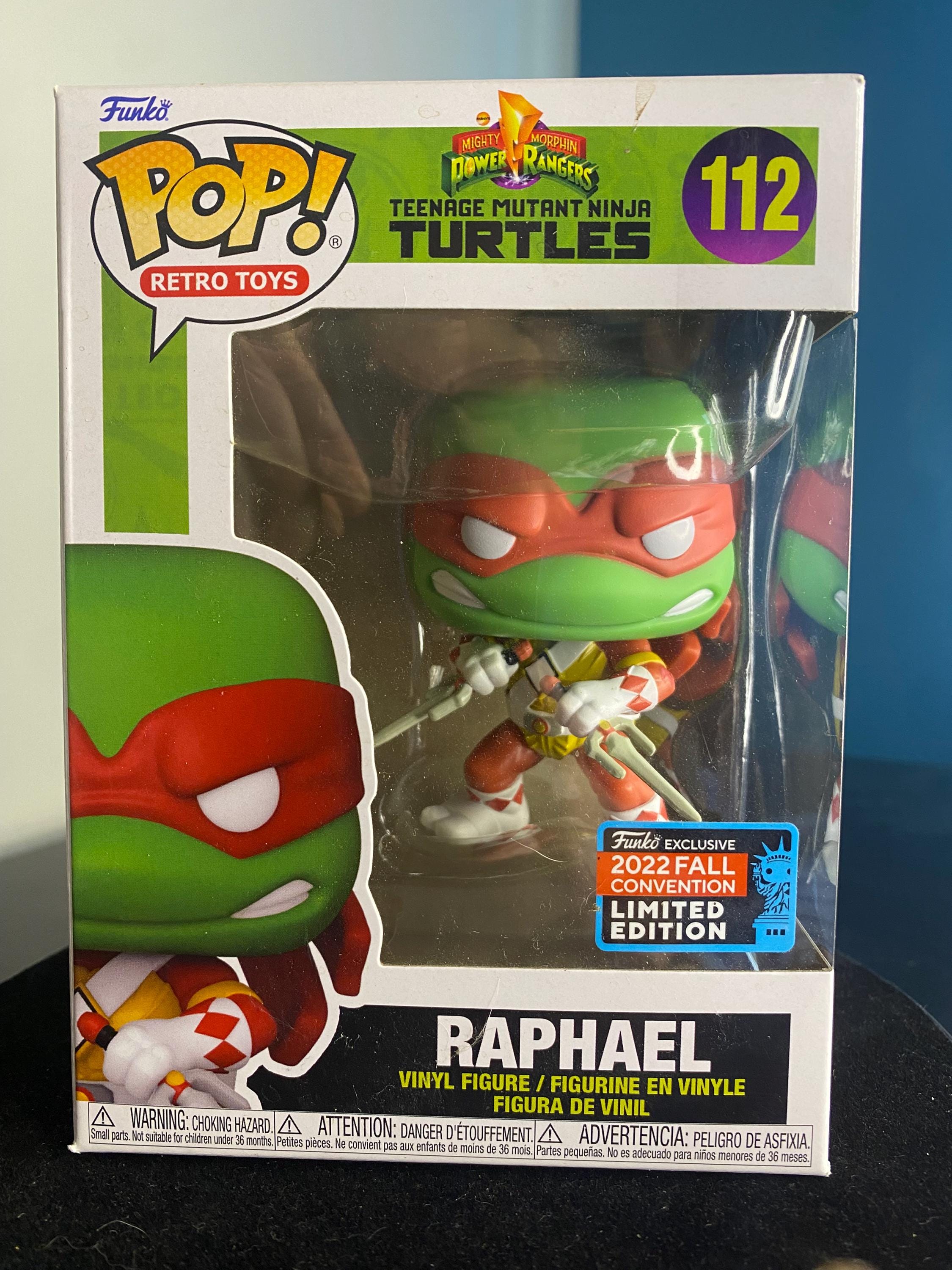 Funko Pop! TMNT Raphael # 112 2022 Fall Convention Limited Edition Pop ...