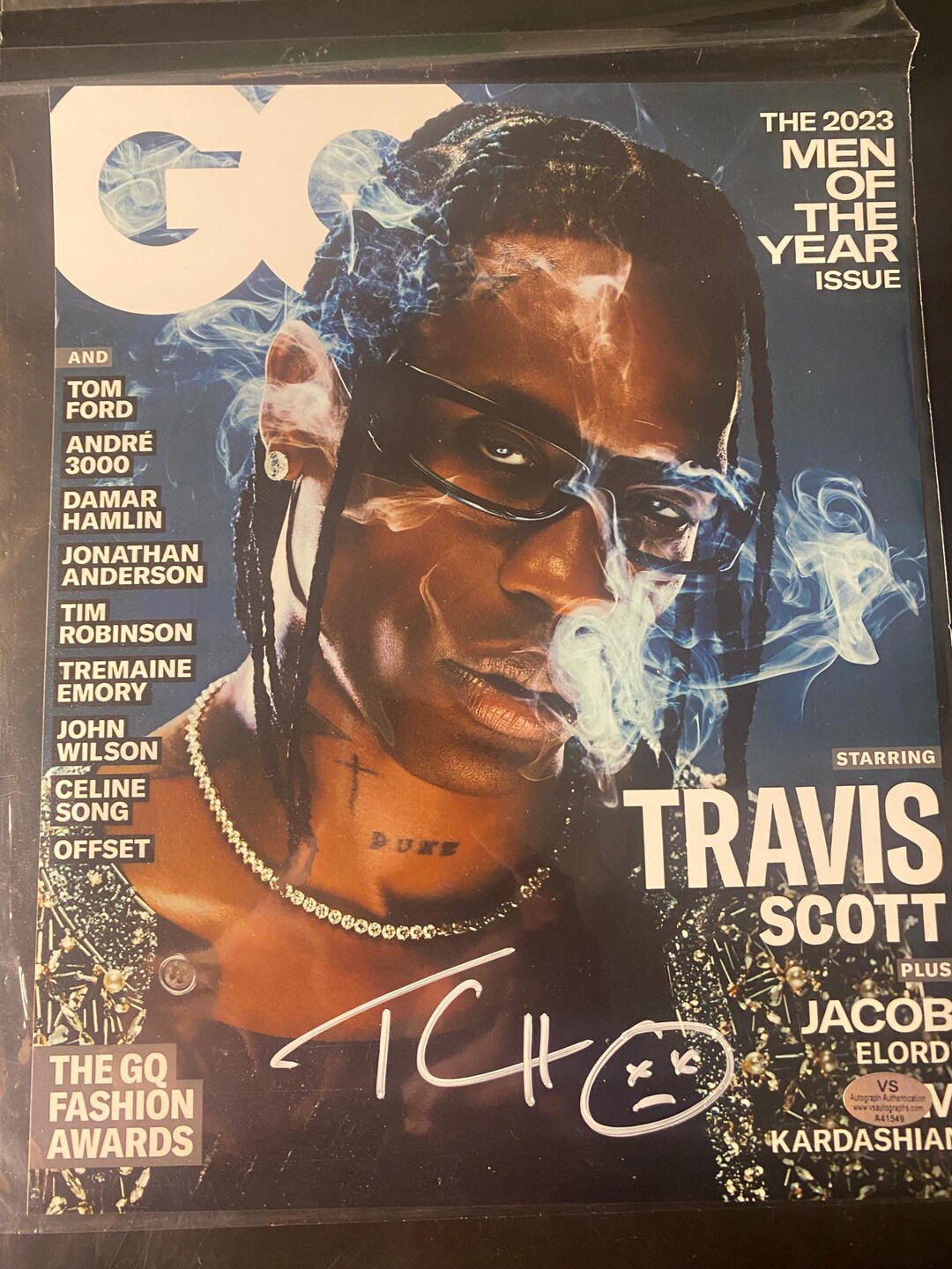 Travis Scott Autographed 8x10 Photo With Certificate of Authenticity - Etsy