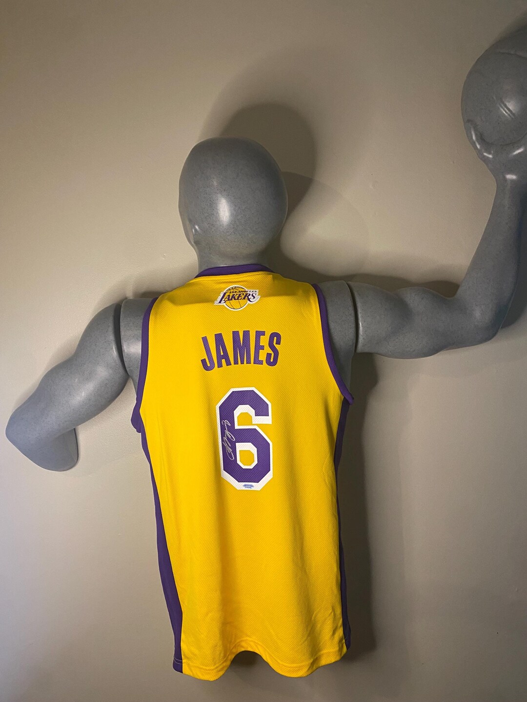 Lebron James Los Angeles Lakers Jersey #6 - Autographed With ...