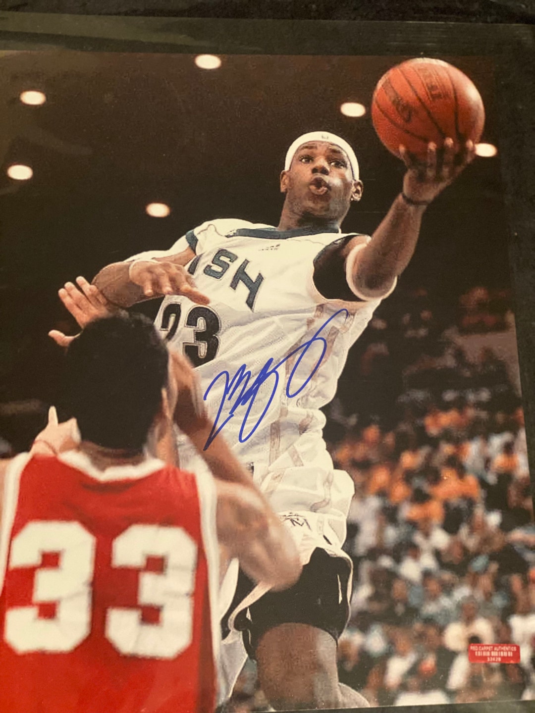 Lebron James Autographed Photo 8x10 With Certificate of Authenticity - Etsy