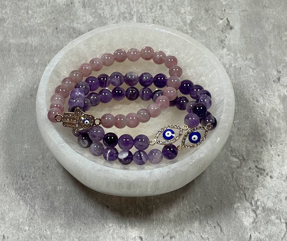 Evil Eye Crystal Bracelet 1 Bracelet - Etsy