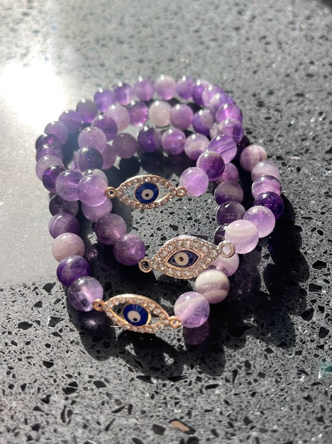 Evil Eye Crystal Bracelet (1 Bracelet) - Etsy