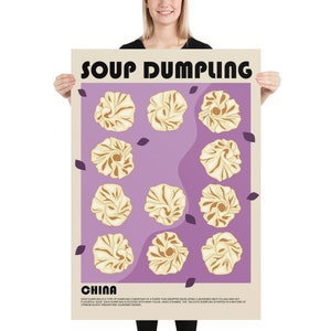 Soup Dumpling Poster Chinese Food Art Kitchen Wall Decor - Etsy