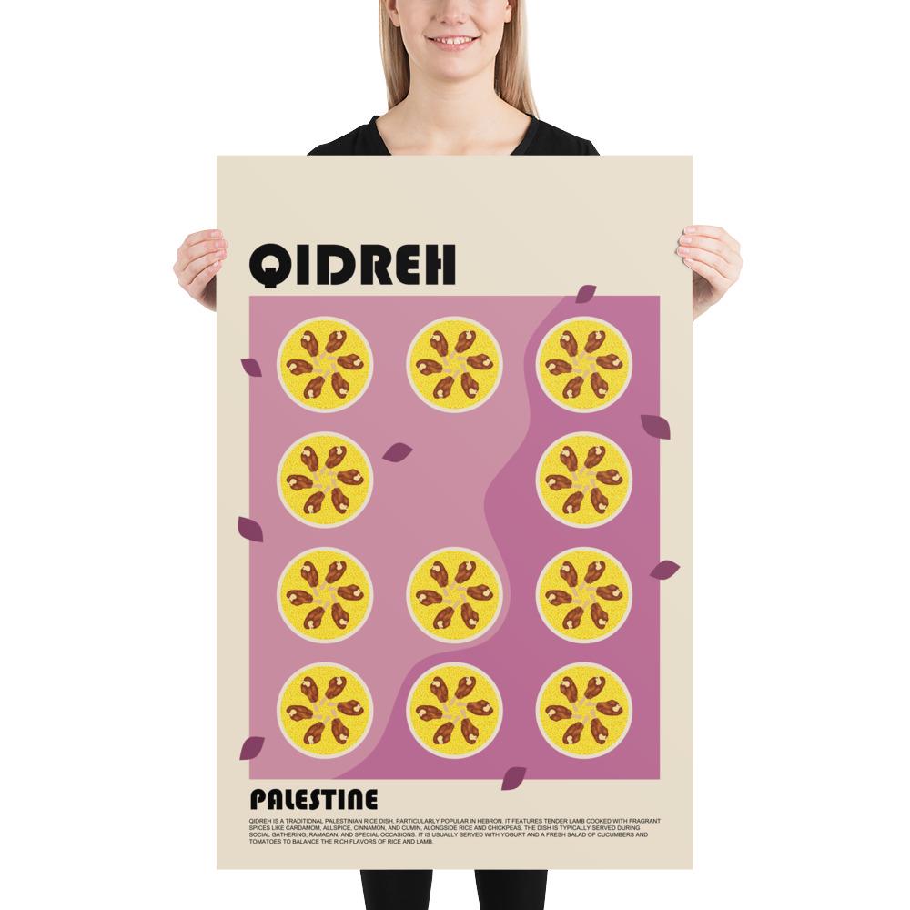 Qidreh Art Print, Palestinian Food Poster, Palestine Food Print, Rice ...