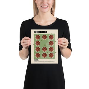 Feijoada Poster, Brazillian Food Print, Brazil Poster, South American ...