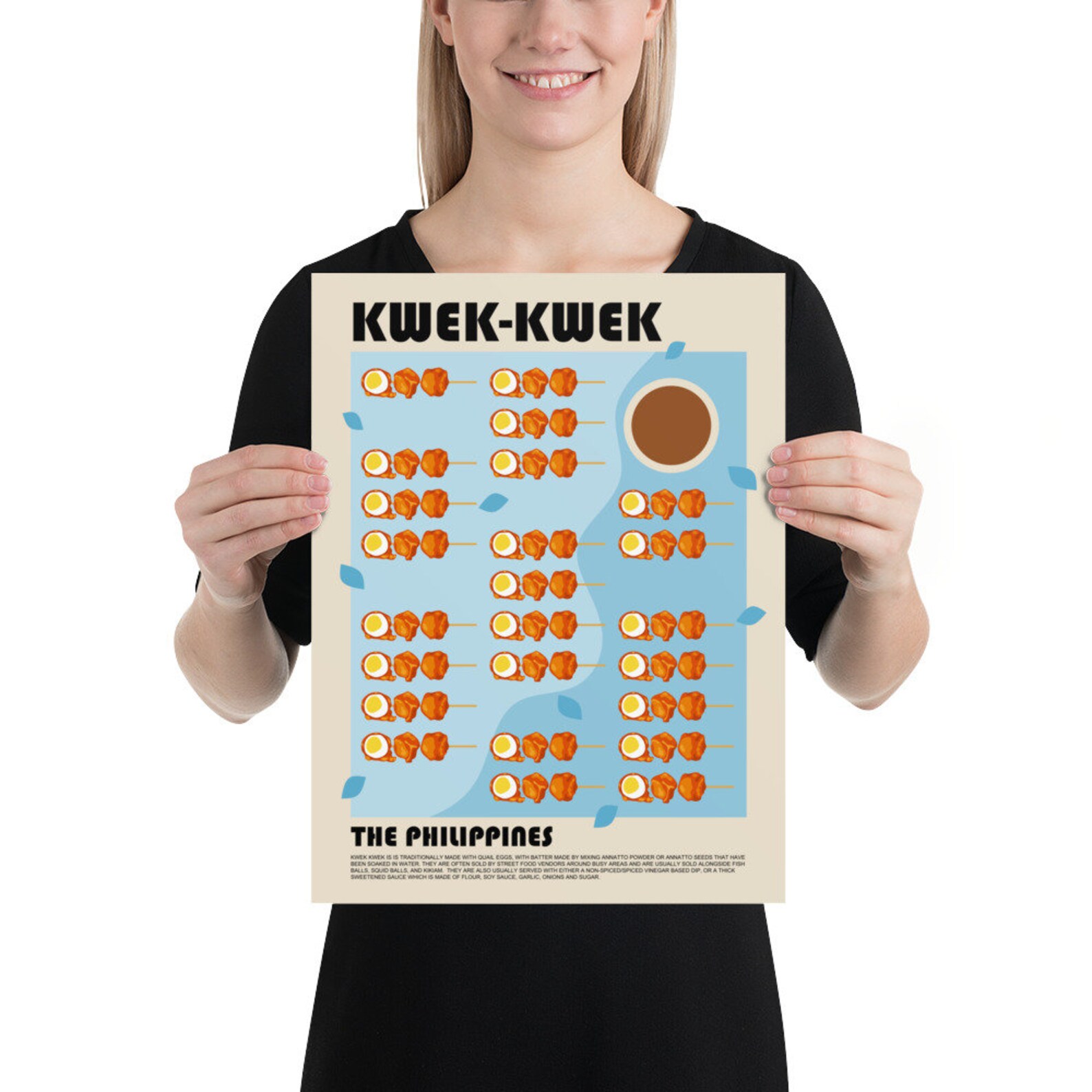 Kwek Kwek Poster Philippines Poster Filipino Food Print - Etsy