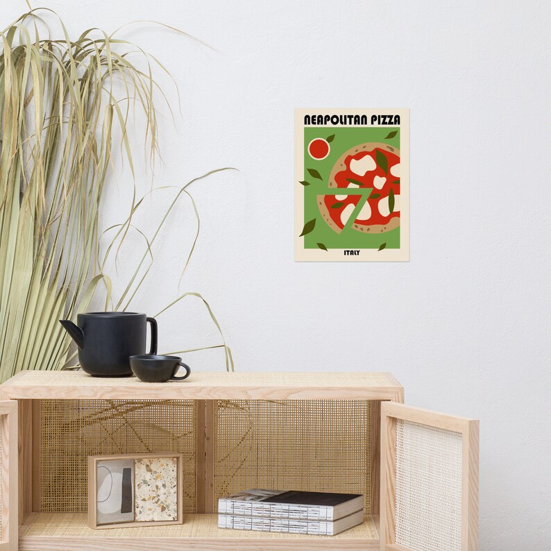 Pizza Poster Pizza Art Print Neapolitan Pizza Art Italy - Etsy