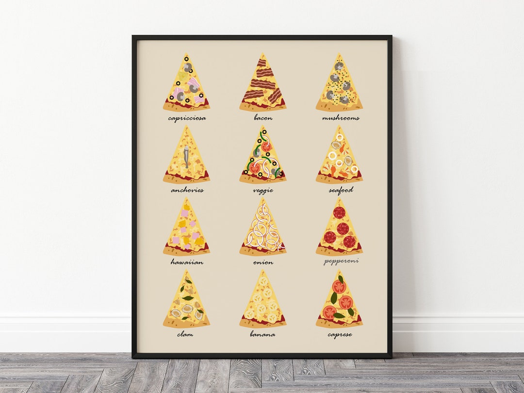 Pizza Poster, Italy Art, Italian Food Poster, Restaurant Print, Modern ...