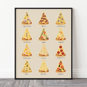 Pizza Poster, Italy Art, Italian Food Poster, Restaurant Print, Modern ...