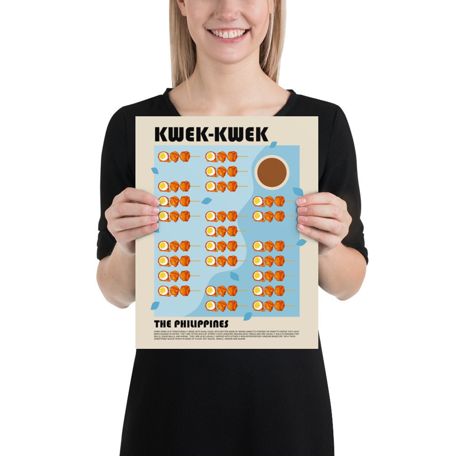 Kwek Kwek Poster Philippines Poster Filipino Food Print - Etsy