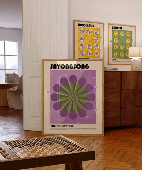 Sayongsong Art Print Filipino Food Poster Asian Food Art - Etsy