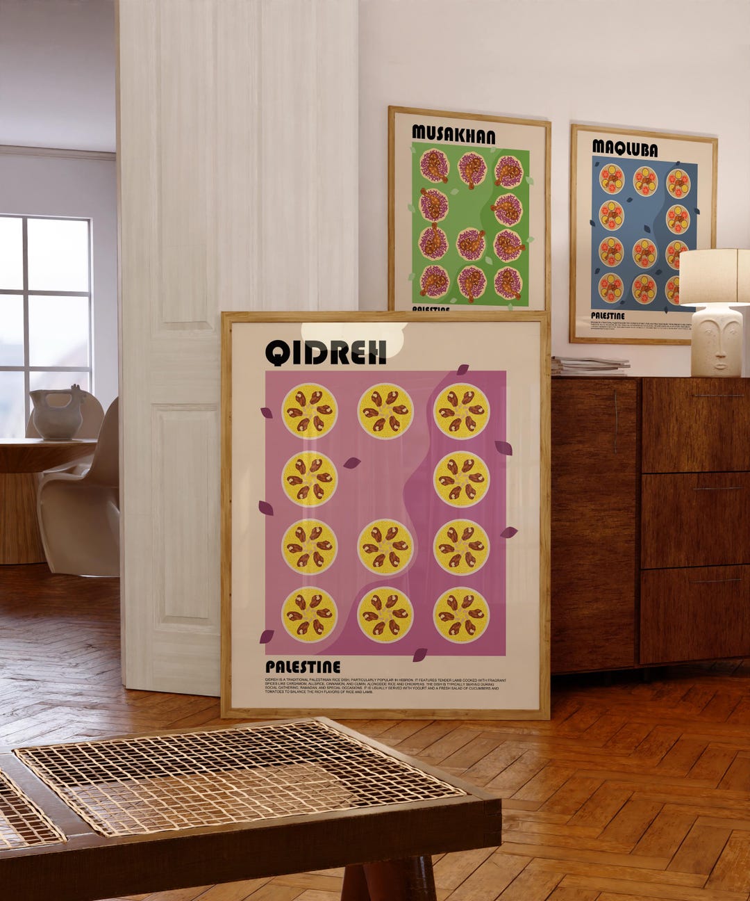 Qidreh Art Print, Palestinian Food Poster, Palestine Food Print, Rice ...