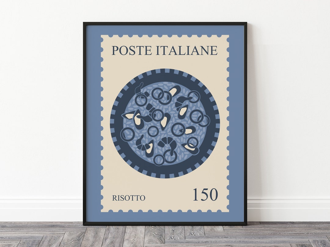 Risotto Art Print, Food Poster, Food Print, Italian Food Art, Italy ...