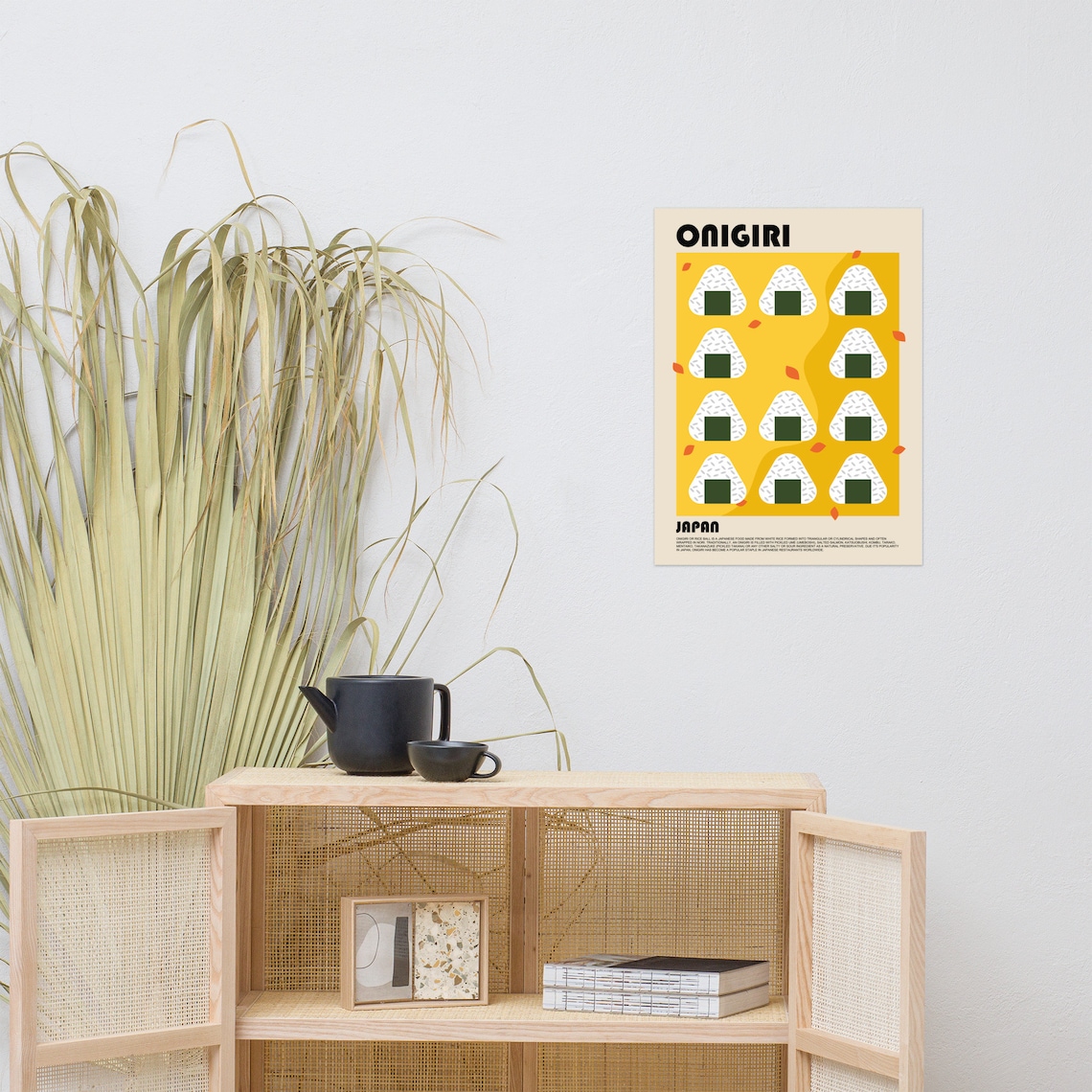 Onigiri Poster Japan Poster Japanese Food Print Food - Etsy