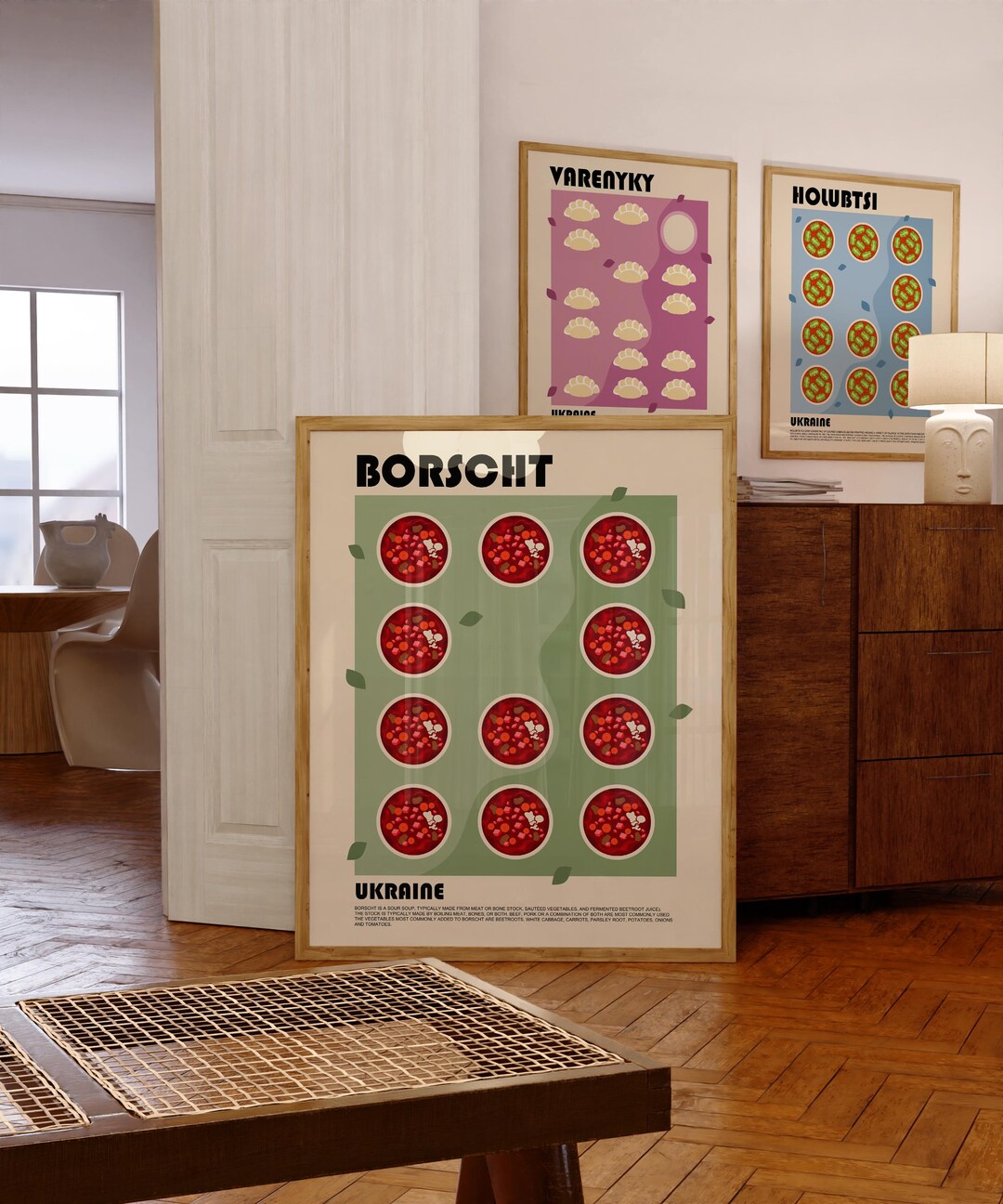 Borscht Art Print, Ukrainian Food Poster, Ukraine Print, Beet Soup ...