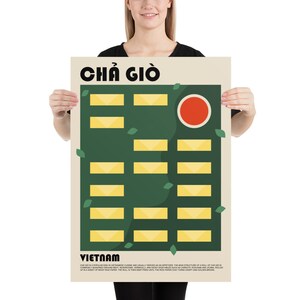 Cha Gio Poster Vietnamese Food Poster Vietnam Print Spring - Etsy