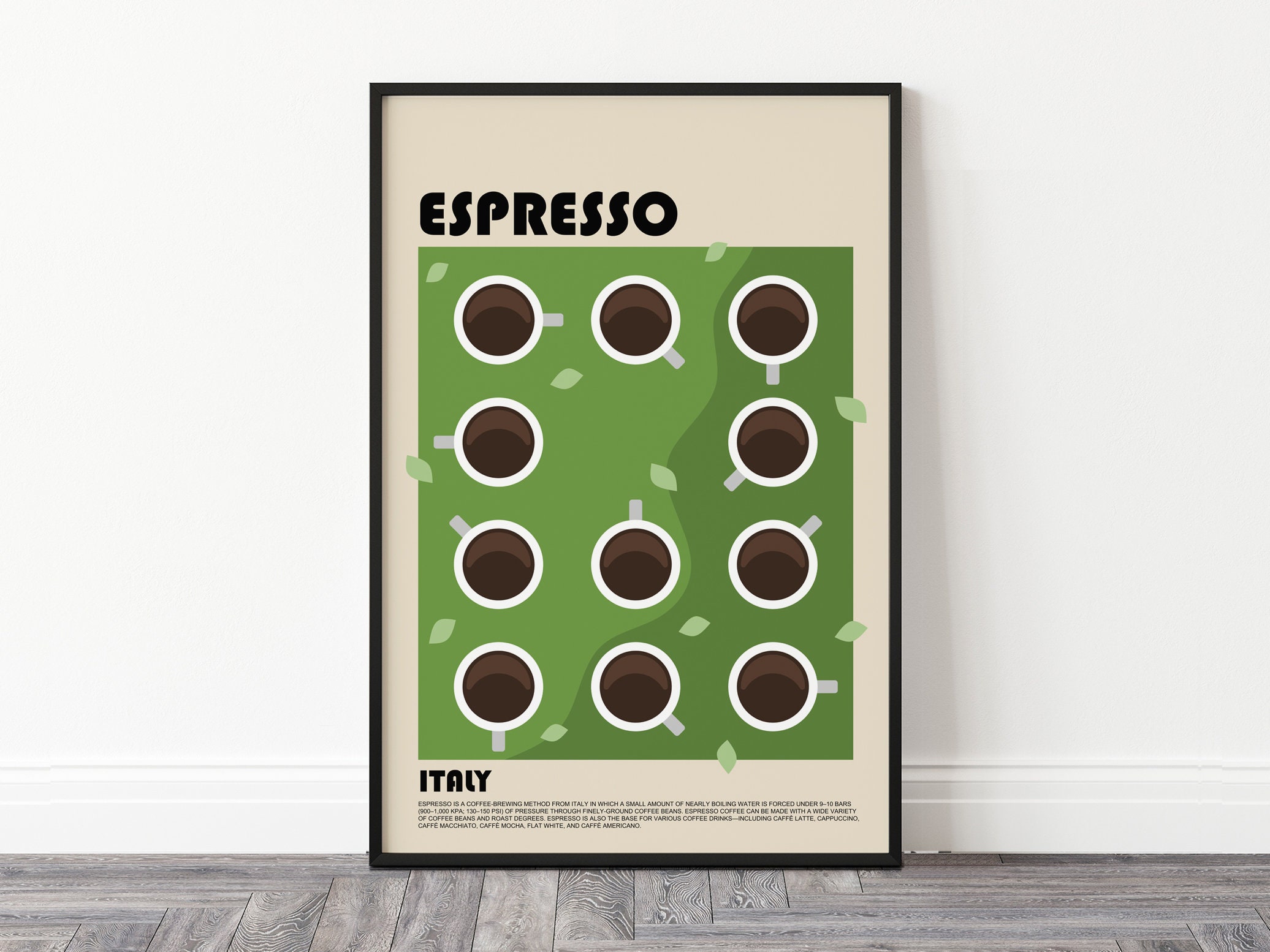 Espresso Art Print Coffee Poster Caffeine Print Modern - Etsy