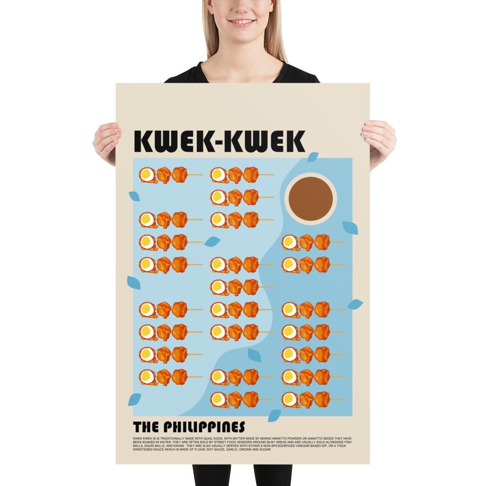 Kwek Kwek Poster Philippines Poster Filipino Food Print - Etsy