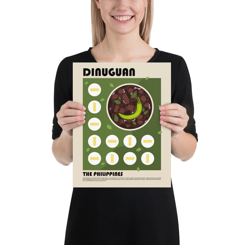 Dinuguan Food Poster Filipino Cuisine Art Filipino Kitchen - Etsy