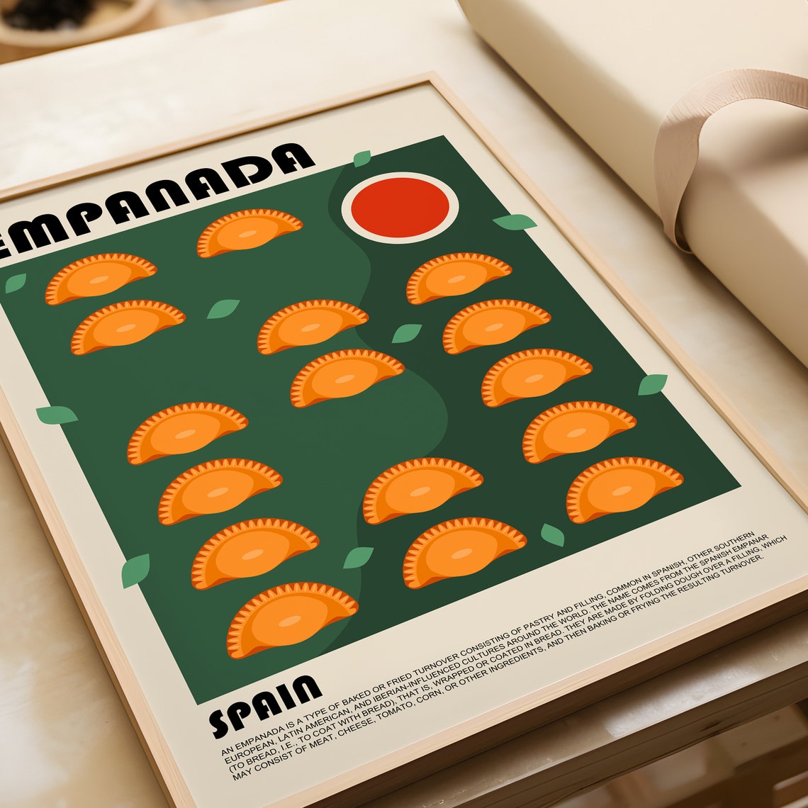 Empanada Poster, Spanish Food Print, Latin American Food Print, Travel ...