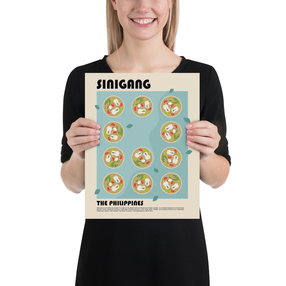 Sinigang Art Print, Filipino Food Art, Minimalist Food Art, Colourful ...