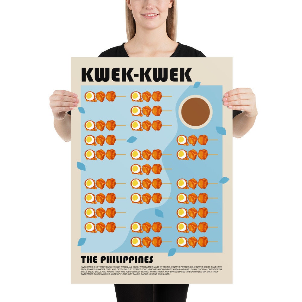 Kwek Kwek Poster Philippines Poster Filipino Food Print - Etsy