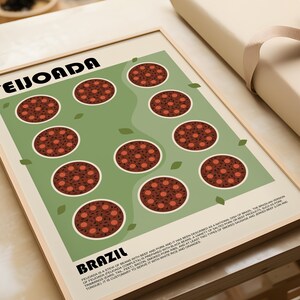 Feijoada Poster, Brazillian Food Print, Brazil Poster, South American ...