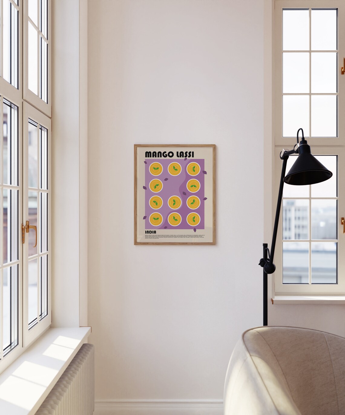 Mango Lassi Poster, Indian Drink Print, Indian Food Poster, Asian Food ...