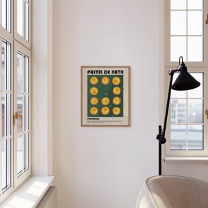 Pastel De Nata Poster, Portugese Food Art Print, Portugal Poster, Egg ...