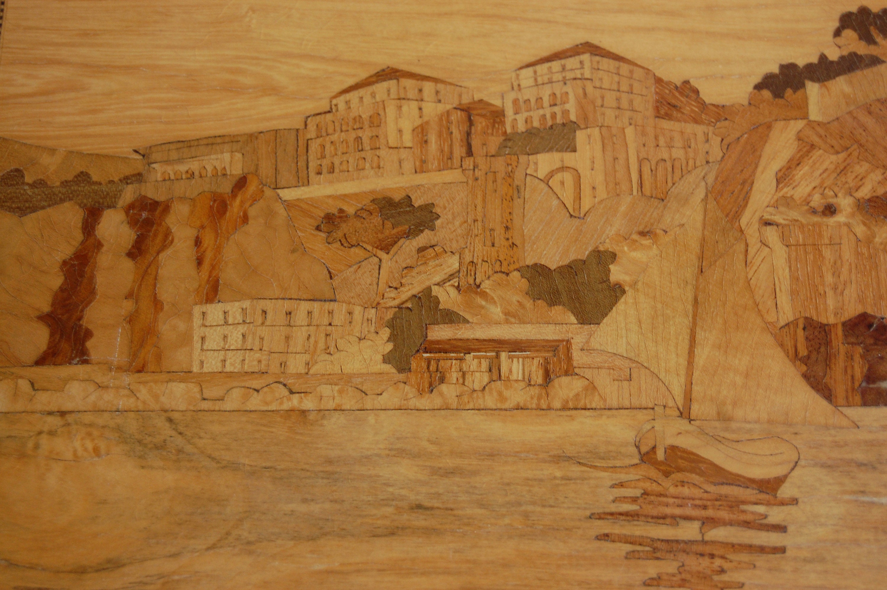 Wood Inlay Art Wood Wall Art Picture Hand Crafted - Etsy