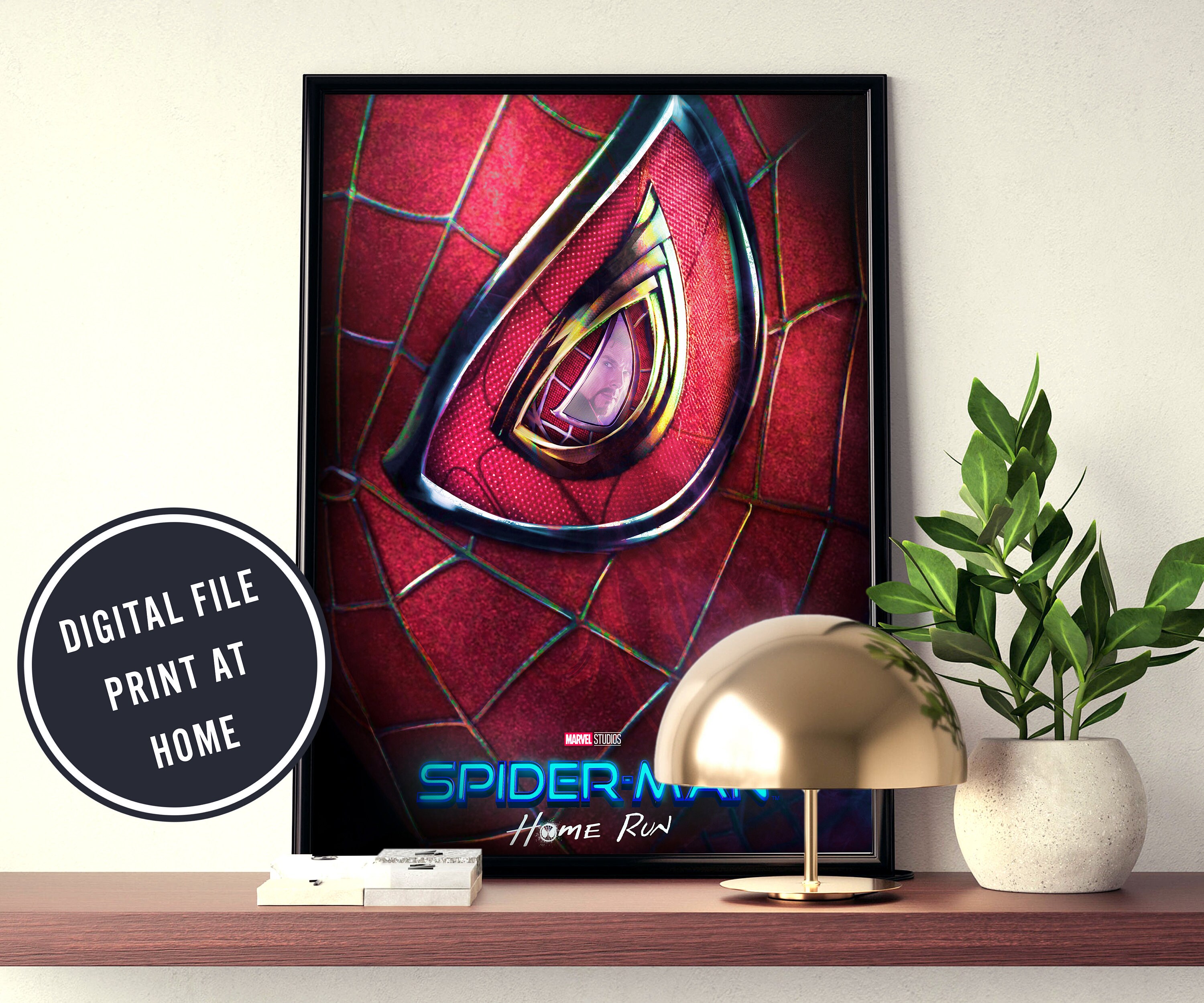 Spider-man: Home Run Art Print, Instant Download Printable Home Decor ...