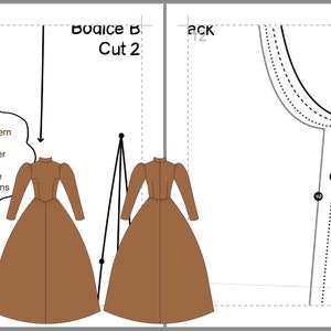 Digital PDF Pattern for Witch Dress Halloween - 32 - 46 in Bust ...