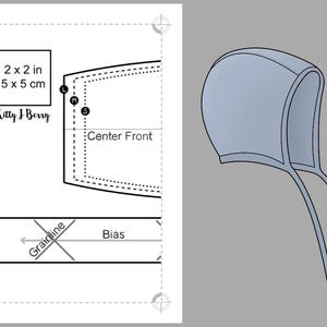 Coif Sewing Pattern - Digital PDF Pattern A4 and US Letter - Fitted ...