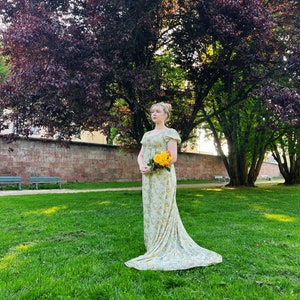 Digital PDF Pattern for Regency Dress - Drawstring Neckline and Waist ...