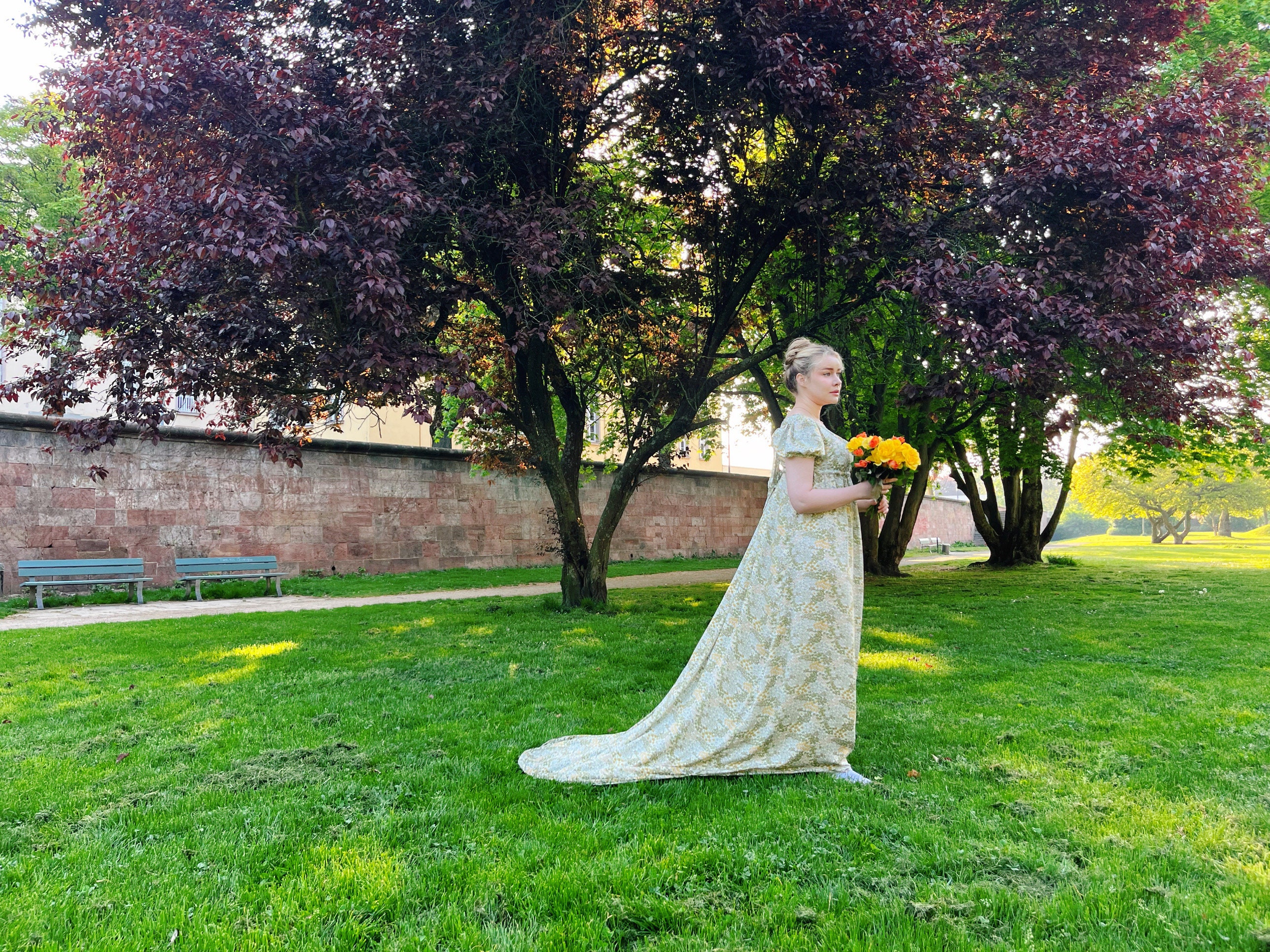 Digital PDF Pattern for Regency Dress Drawstring Neckline | Etsy Australia