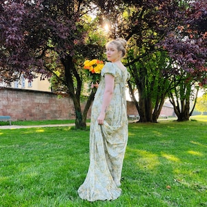 Digital PDF Pattern for Regency Dress - Drawstring Neckline and Waist ...