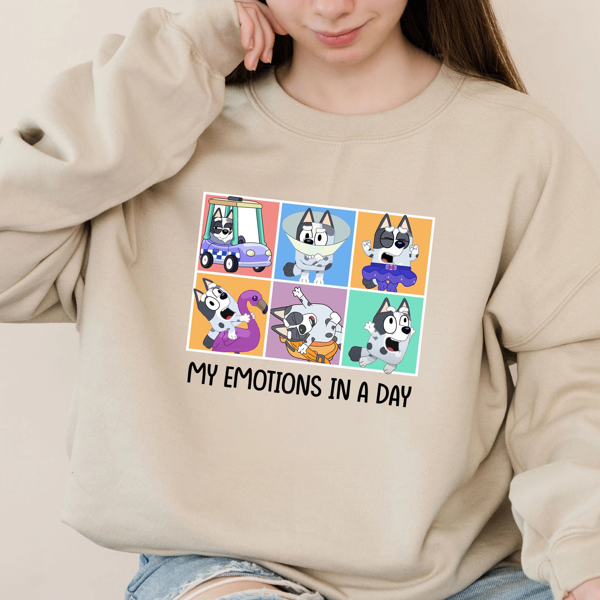 My Emotions in A Day PNG, Bluey Family Png, Decal Files, Vinyl Stickers ...