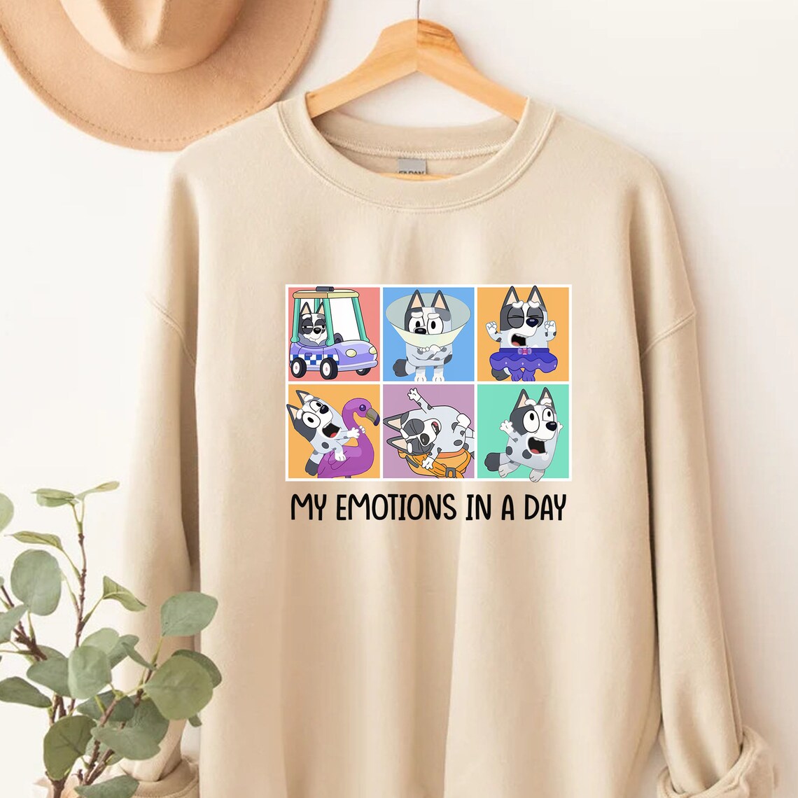 My Emotions in A Day PNG, Bluey Family Png, Decal Files, Vinyl Stickers ...