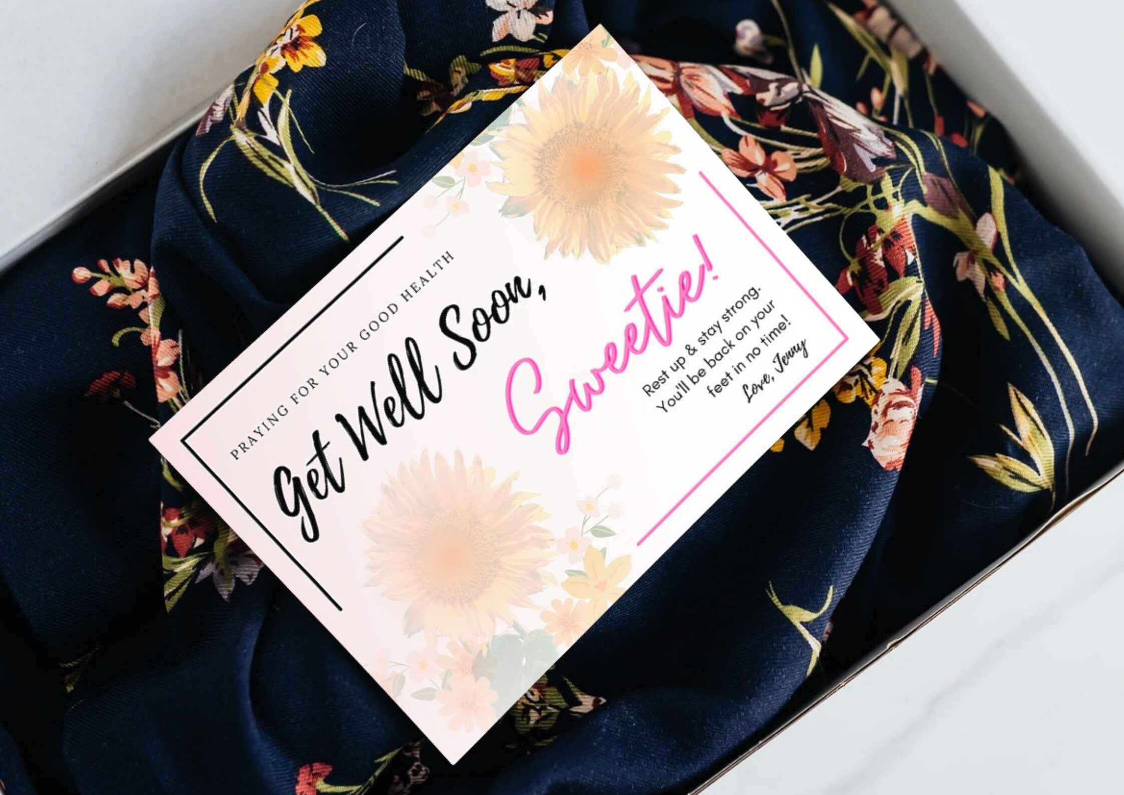 Get Well Soon Card Template, Wishing Well Card Template, DIY Wishing ...