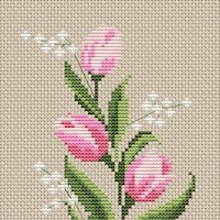 Tulip Cross Stitch - Etsy