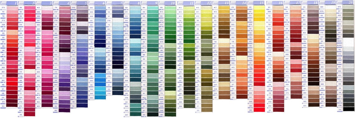 DMC Floss Sampler Pack- Choose Your Own Colors - Etsy