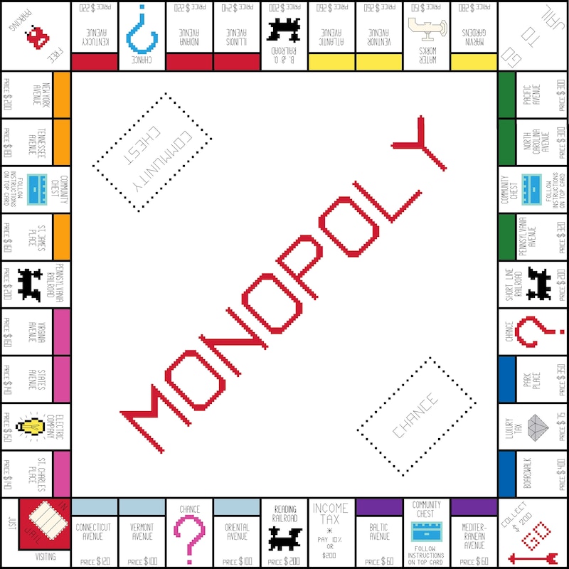 Monopoly Game Board - Etsy