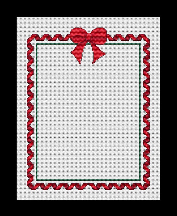 Christmas Bow Border