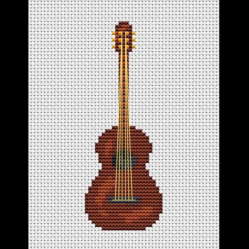 Guitar Cross Stitch - Etsy